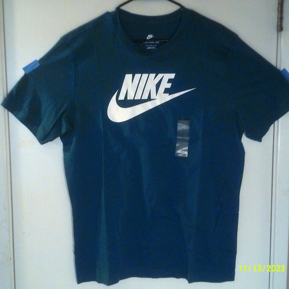 Nike | Shirts | New Nike Sportswear Icon Futura Ss Tee Mens Green ...